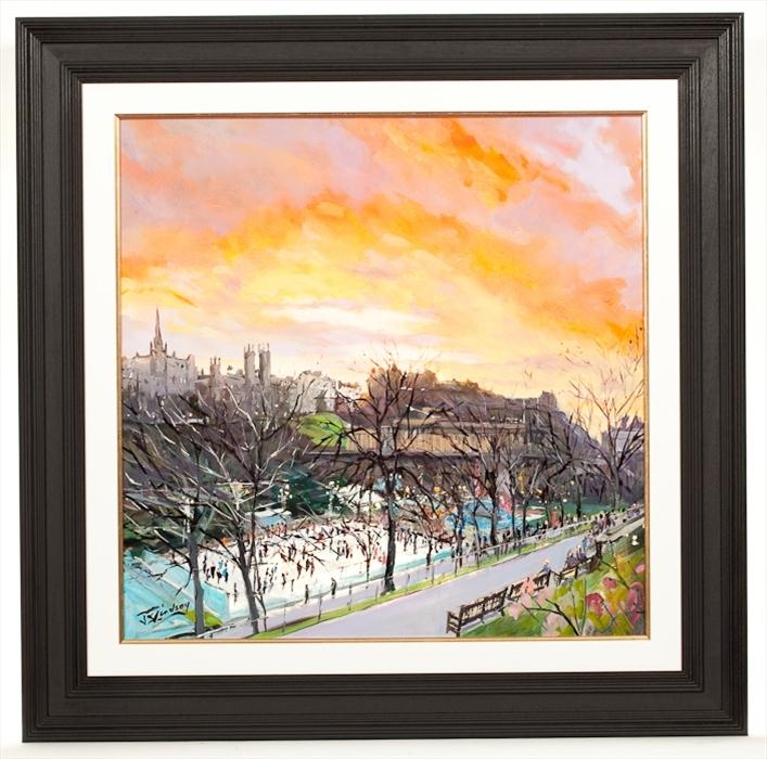 James Somerville Lindsay | Christmas skyline, edinburgh | MutualArt