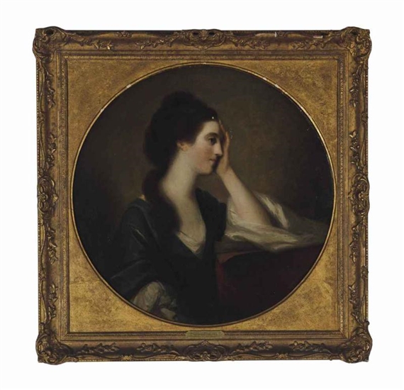 Angelica Kauffmann | Portrait of Miss Elizabeth Gunning, half-length ...