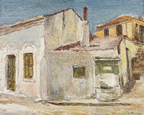 Theodor Rosenhauer | Häusergruppe auf Rhodos (1983) | MutualArt