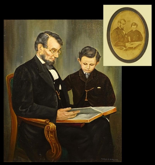 James E. Barling | Abraham Lincoln and Son Todd | MutualArt