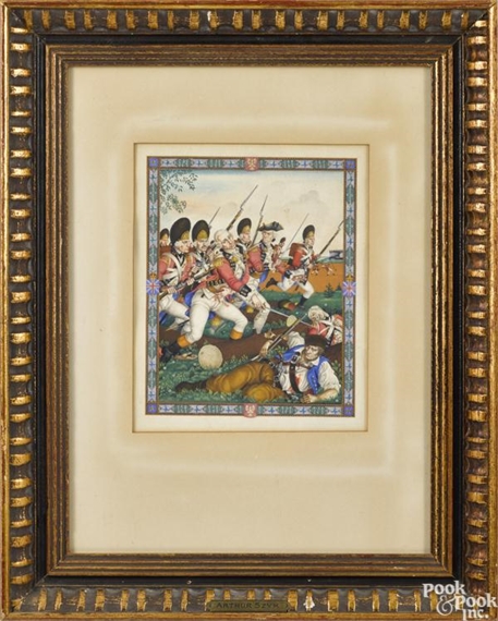 Arthur Szyk | The death of Lieutenant Michael Grabowski (1938) | MutualArt