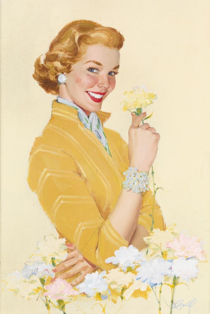 Al Buell | Glamour Pin-Up study | MutualArt