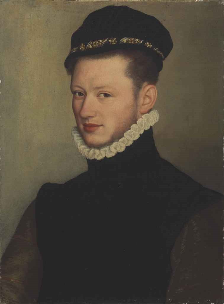 Bernardino Campi | Portrait of a young man, bust-length | MutualArt