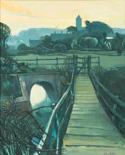 Alan Cotton | Otterton from the Meadows | MutualArt