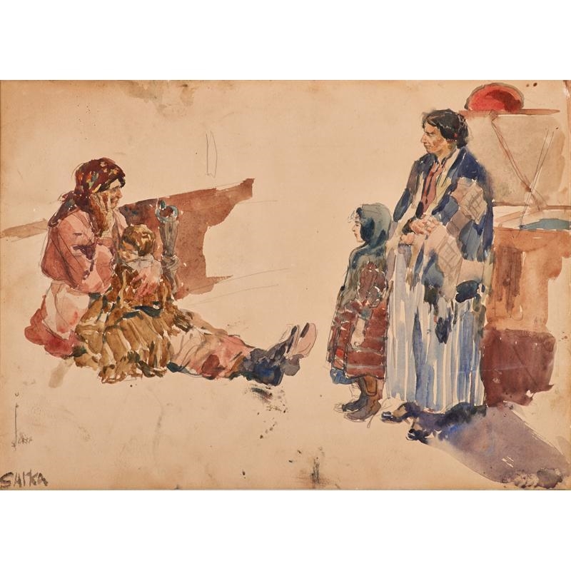 Charles Nicolas Sarka | Going Back to Sunny Italy (Circa 1900) | MutualArt