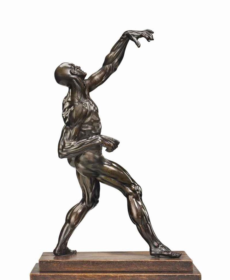 Willem Danielsz van Tetrode | A bronze figure of an ecorche man (1562 ...