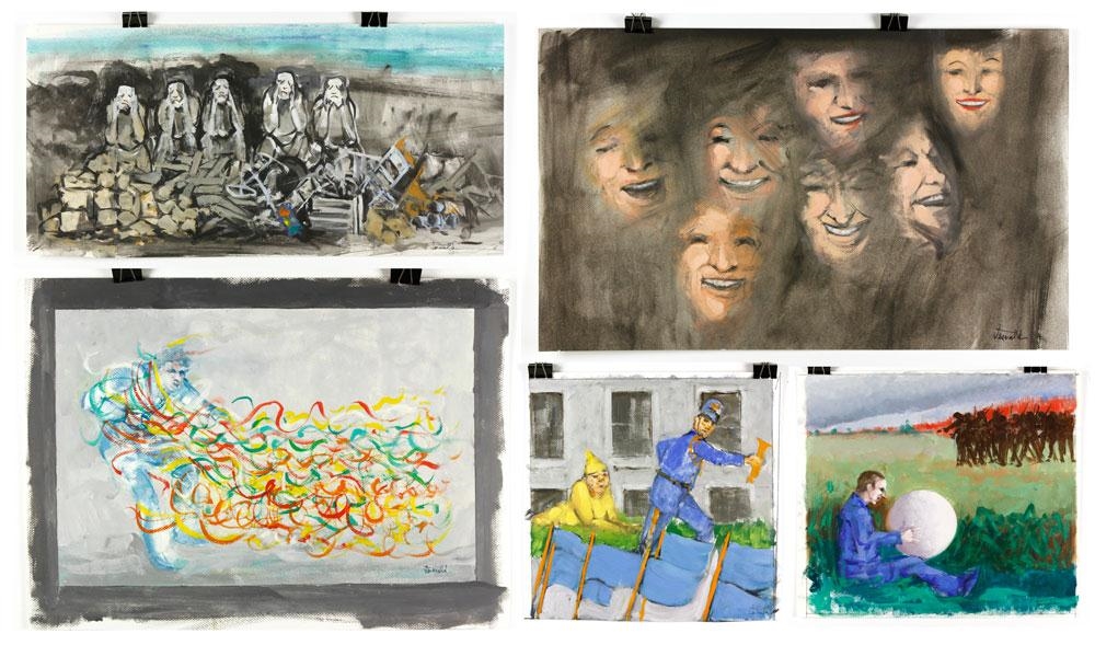 Joseph Jeswald | Collection of five paintings | MutualArt