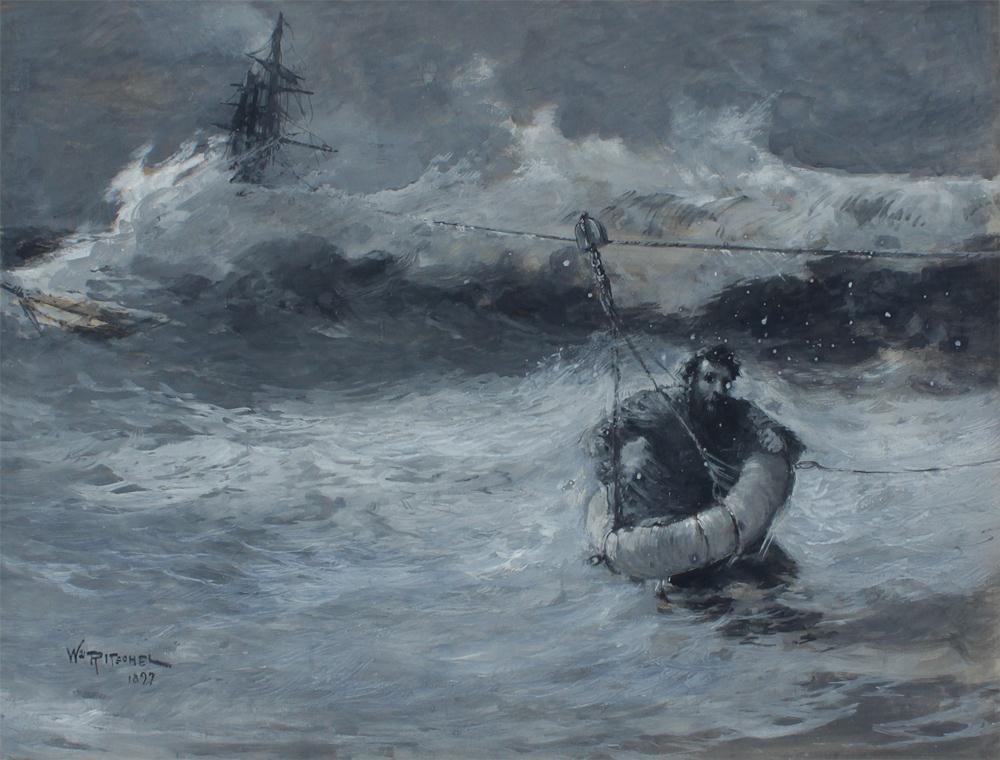 William Ritschel | Rescue at Sea Illustration | MutualArt