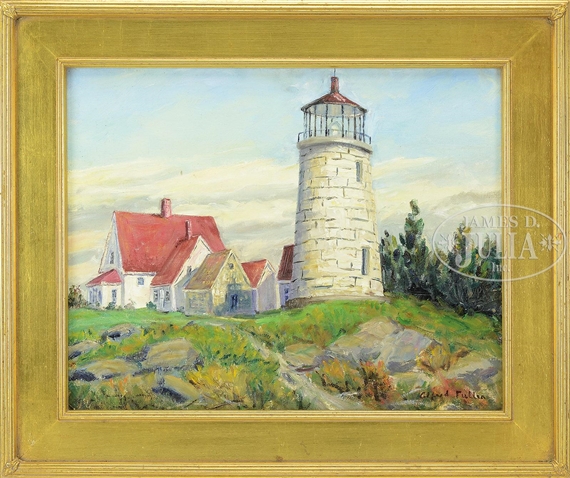 Alfred Russel Fuller | MONHEGAN LIGHT | MutualArt