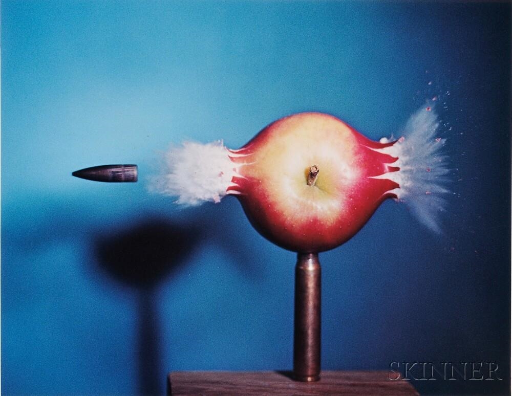 Harold Eugene Edgerton | Bullet Through Apple, 1964 | MutualArt