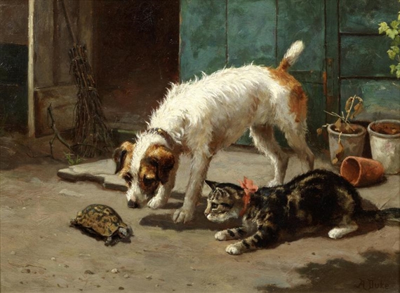Alfred Duke | An unusual visitor | MutualArt