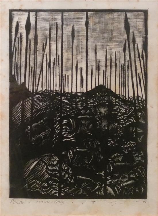 Joseph Budko | 2 woodcuts (1922 - 1923) | MutualArt