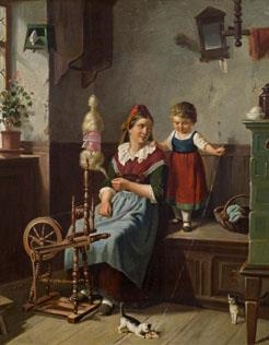 Anton Ebert | Domestic scene | MutualArt
