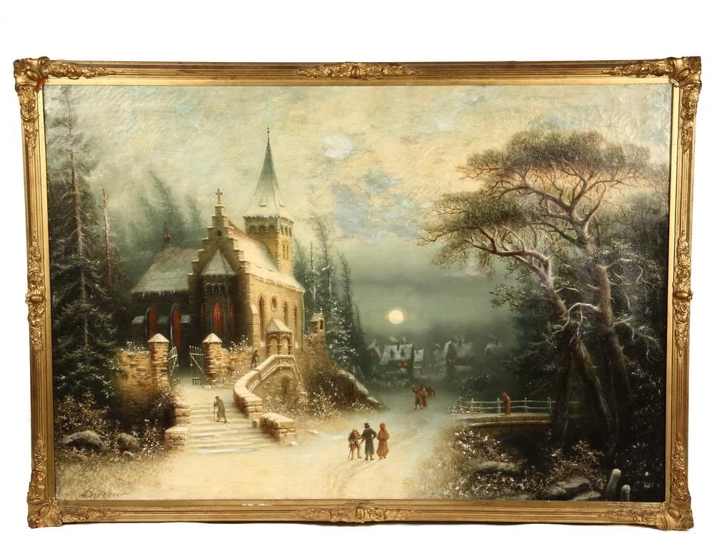 Albert Bredow | Romantic Winter Landscape | MutualArt