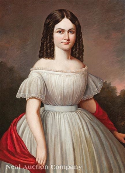 Louisiana School, 19th Century | Portrait of Elizabeth Bryan Pugh (1839 ...