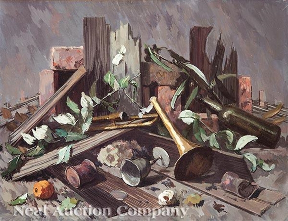 Frederick Lester Sexton | Rubble Still Life (Circa 1948) | MutualArt