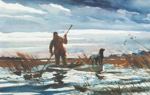 Chet Reneson | Setting Out Decoys (2009) | MutualArt