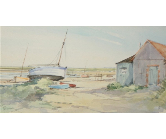 Partner Jason | North Norfolk Coastal View with Boats and Boathouses ...