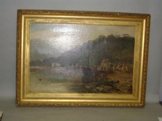 R. Allan | View of Lynton, Devon (1984) | MutualArt