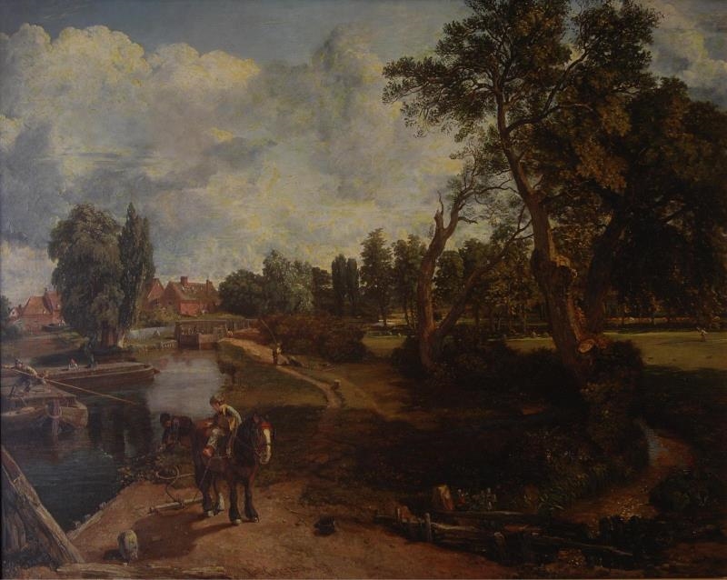 John Constable | Flatford Mill on the River Stour | MutualArt
