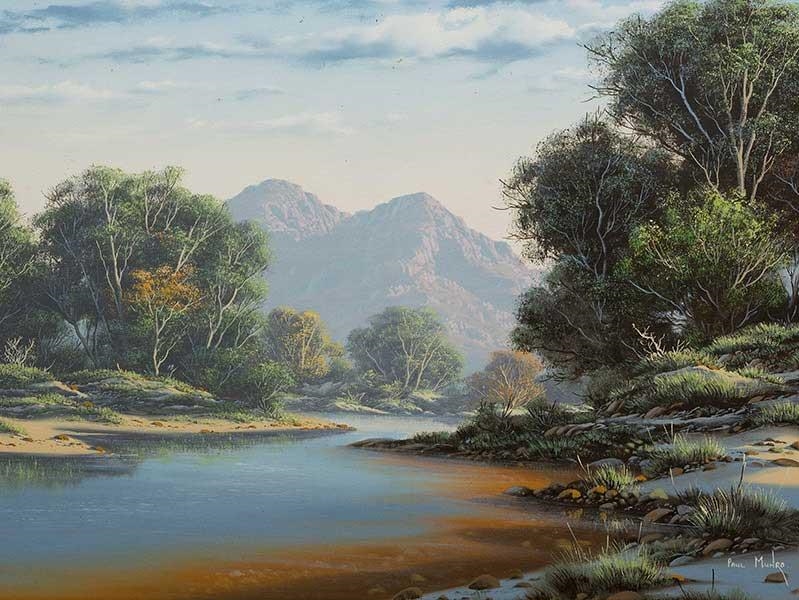 Paul Munro | River Landscape | MutualArt