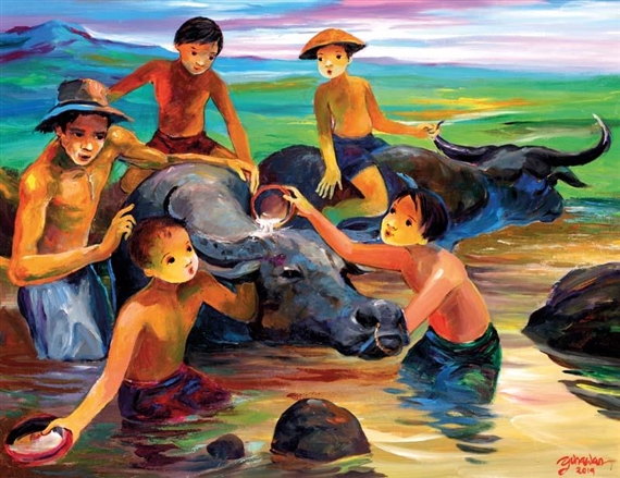 Gunawan Bagea | Mandiin Kerbau (2014) | MutualArt