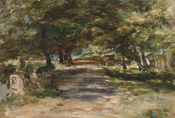 William MacTaggart I | Sunlit avenue | MutualArt