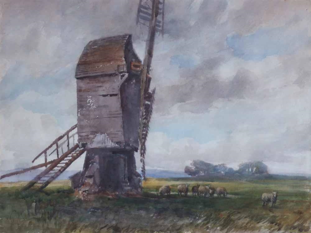 George Cockram | Landscape with windmill | MutualArt