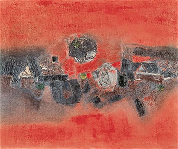 Ghulam Rasool Santosh | Untitled (1956) | MutualArt