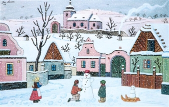 Josef Lada | Winter (1944) | MutualArt
