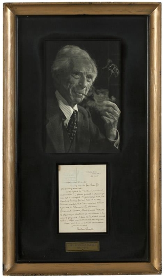 Lord Bertrand Russell | 1 Artworks at Auction | MutualArt