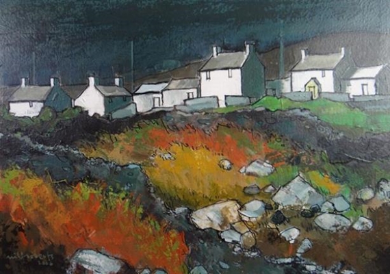 Wilf Roberts | Anglesey cottages at Pengorffwysfa (2006) | MutualArt