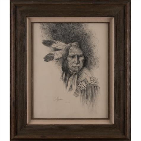 Long Ted | 2 Works: Winter Encampment; Lone Elk | MutualArt