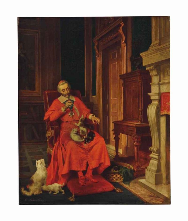 Joseph-Nicolas Robert-Fleury | Cardinal Richelieu | MutualArt