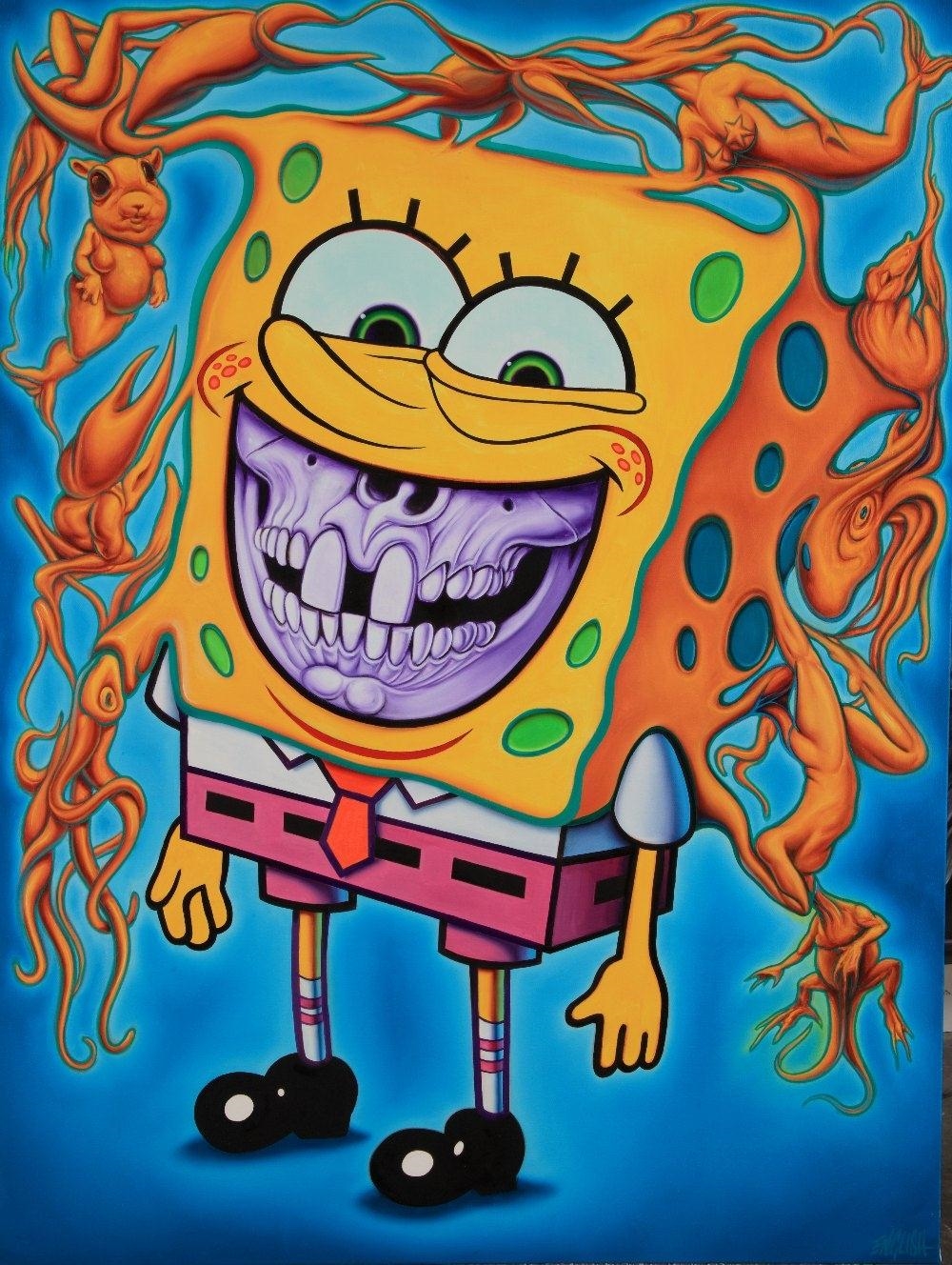 Ron English | Spongebob Grin, 2014 | MutualArt