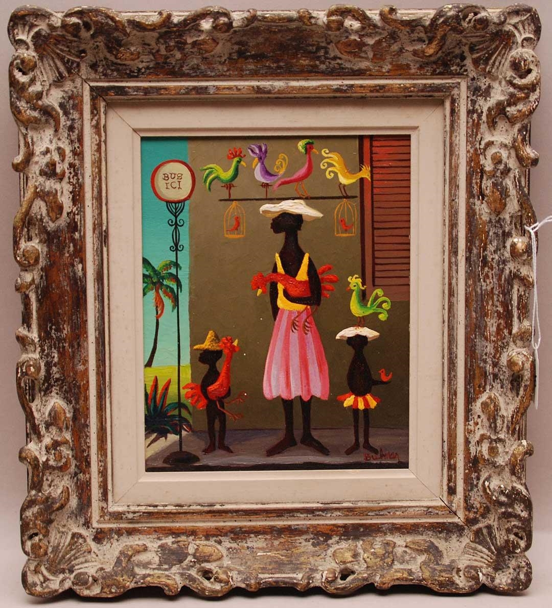 Orville Bulman | Colorful Caribbean Scene | MutualArt