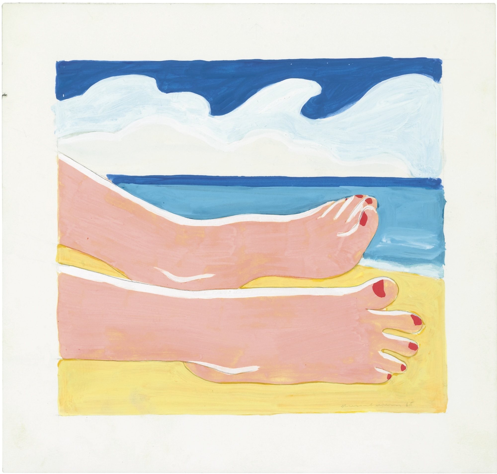 Tom Wesselmann | SEASCAPE STUDY (1965) | MutualArt