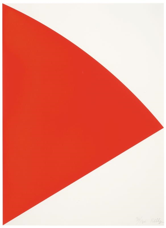 Ellsworth Kelly | Red Curve (for Joel) (1993) | MutualArt