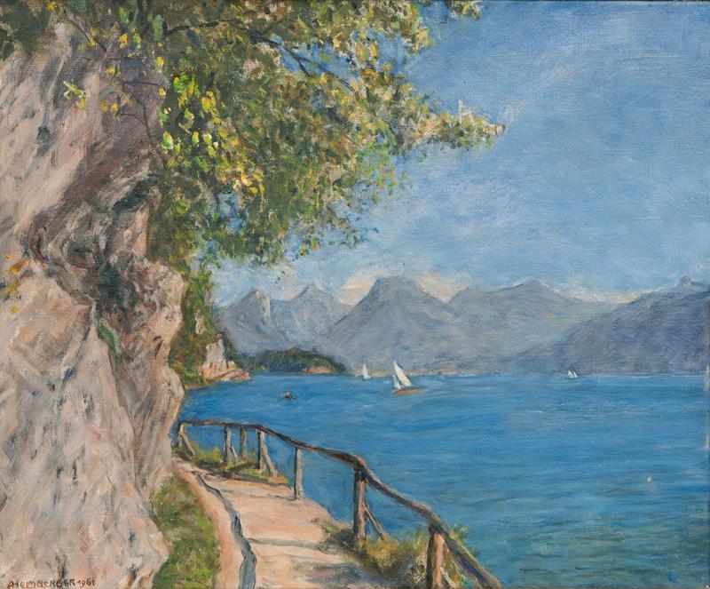 Adolf Helmberger | By the Wolfgangsee in Austria (1961) | MutualArt