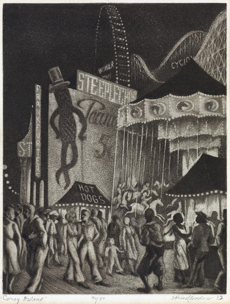 Isac Friedlander | Coney Island (1932) | MutualArt