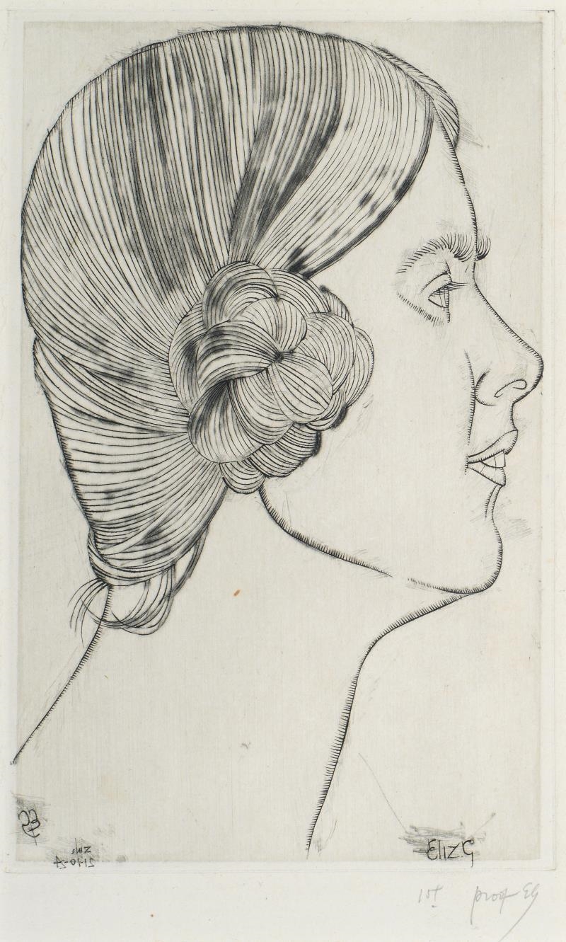 Eric Gill | 2 Works: Elizabeth Gill (1924) | MutualArt