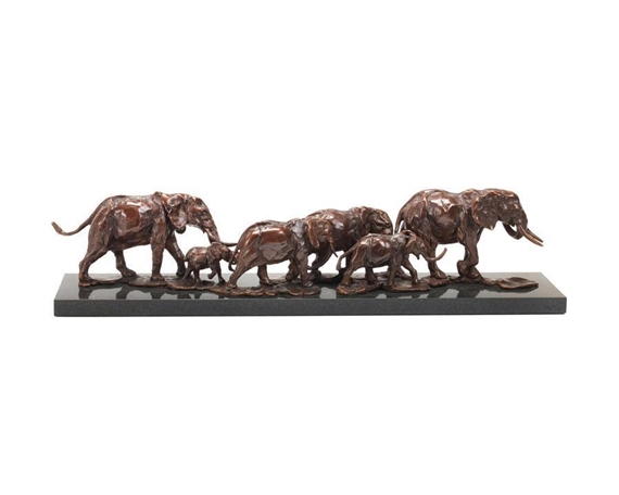 Mark Coreth | Elephant Herd | MutualArt