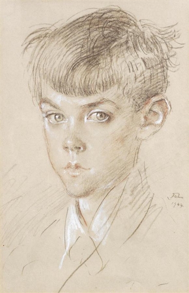 Augustus Edwin John | Portrait of Tim Pugh (1994) | MutualArt