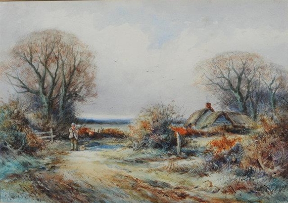 Alexander Molyneux Stannard | A man smoking a pipe on a path outside a ...