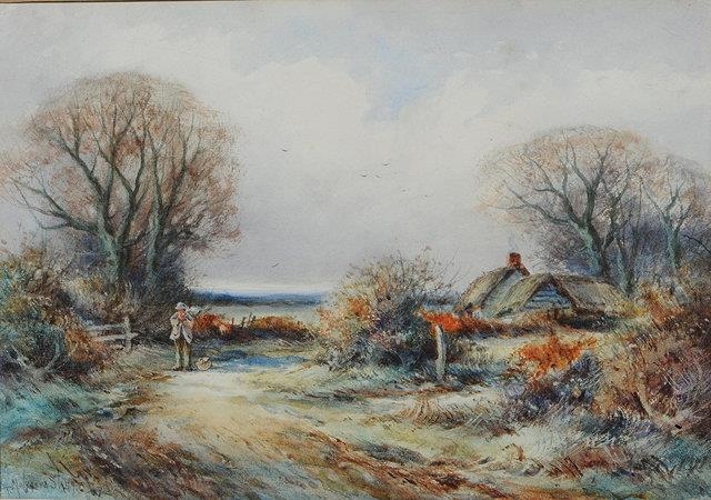 Alexander Molyneux Stannard | A man smoking a pipe on a path outside a ...