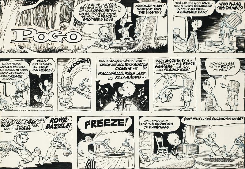 Walt Kelly | Two Walt Kelly Pogo Comic Panels | MutualArt