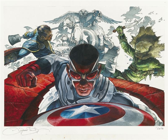 Simone Bianchi | All-new Captain America | MutualArt