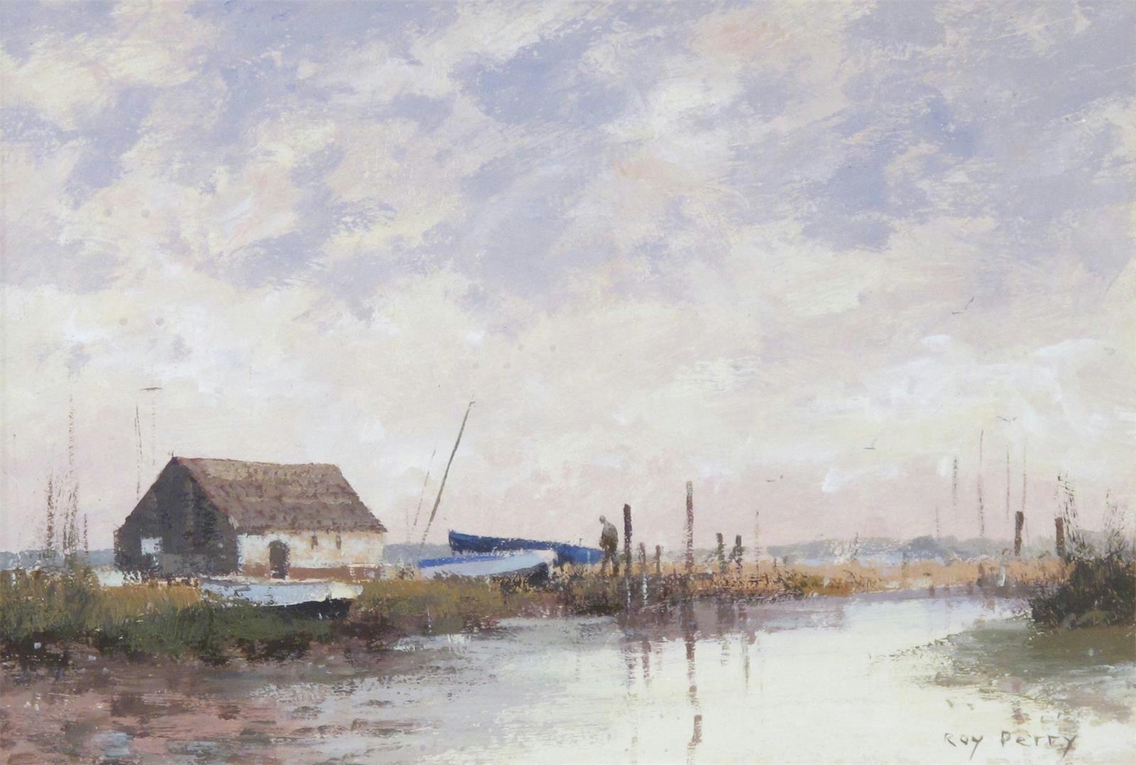 Roy Perry | 3 works; The Chesil Bank near Abbotsbury; Early summer ...