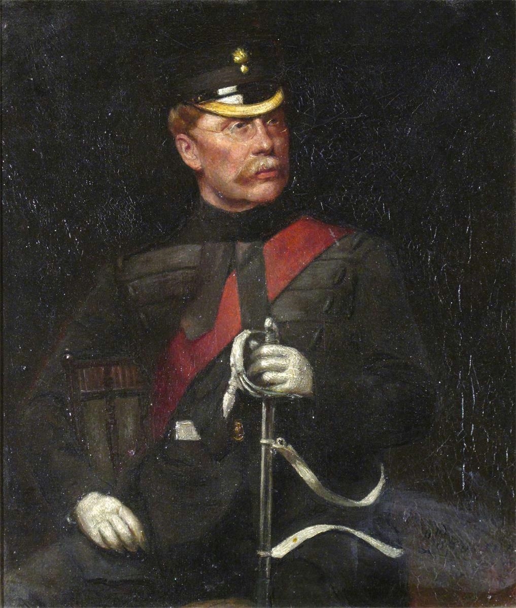 Gustav Friedrich Papperitz | Portrait of a German officer, seated ...