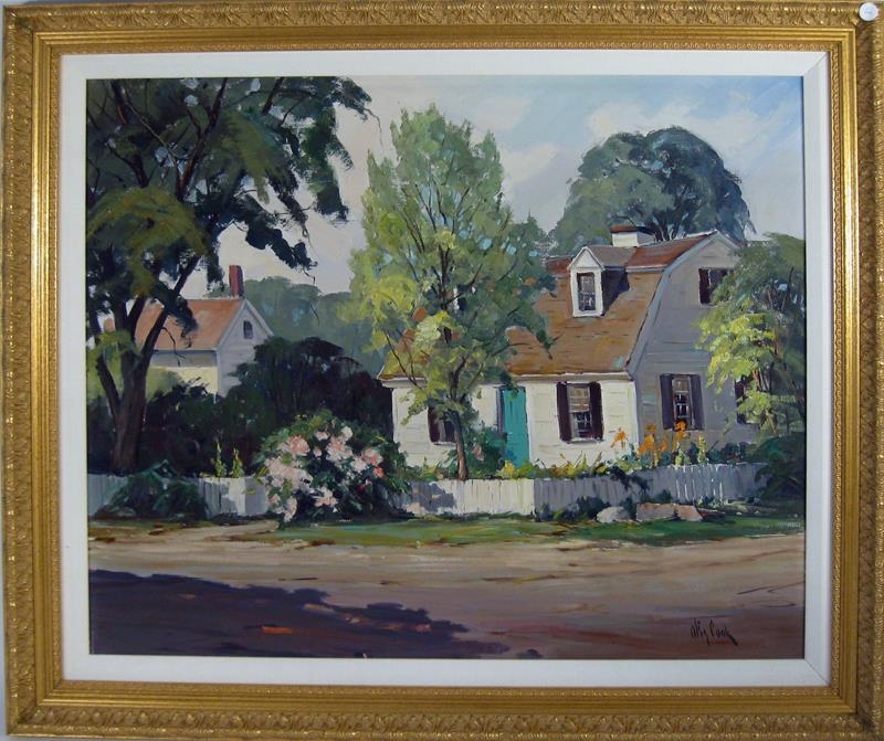 Otis Cook | Rockport street scene | MutualArt